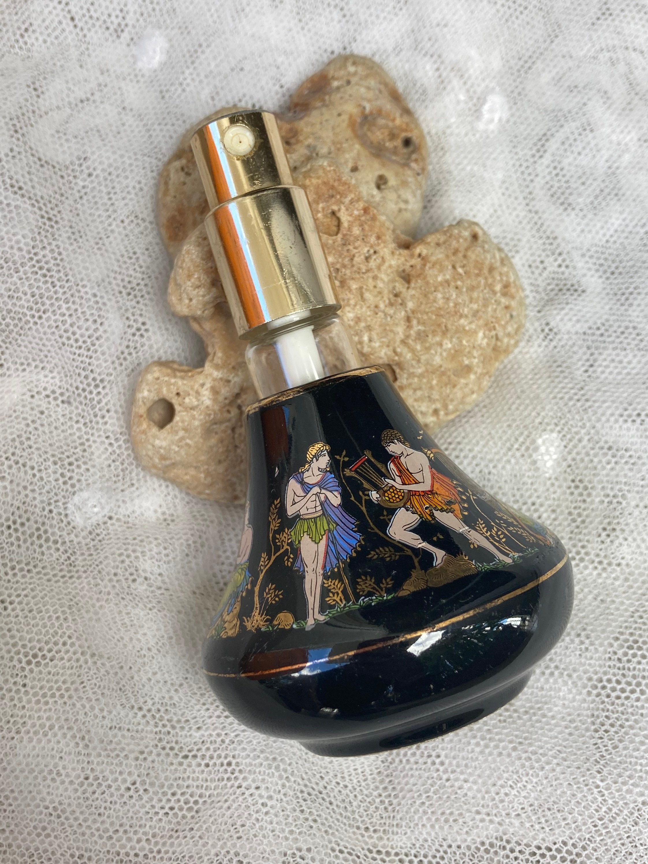 Vintage Greek Ceramic Perfume Bottle - Etsy