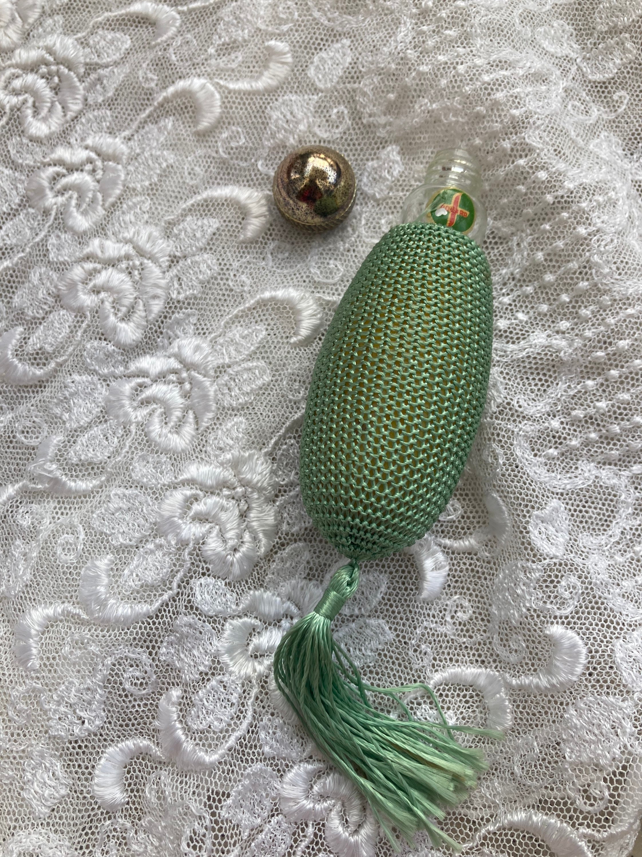Vintage Green Bora Parfum Bottle Atomizer - Etsy