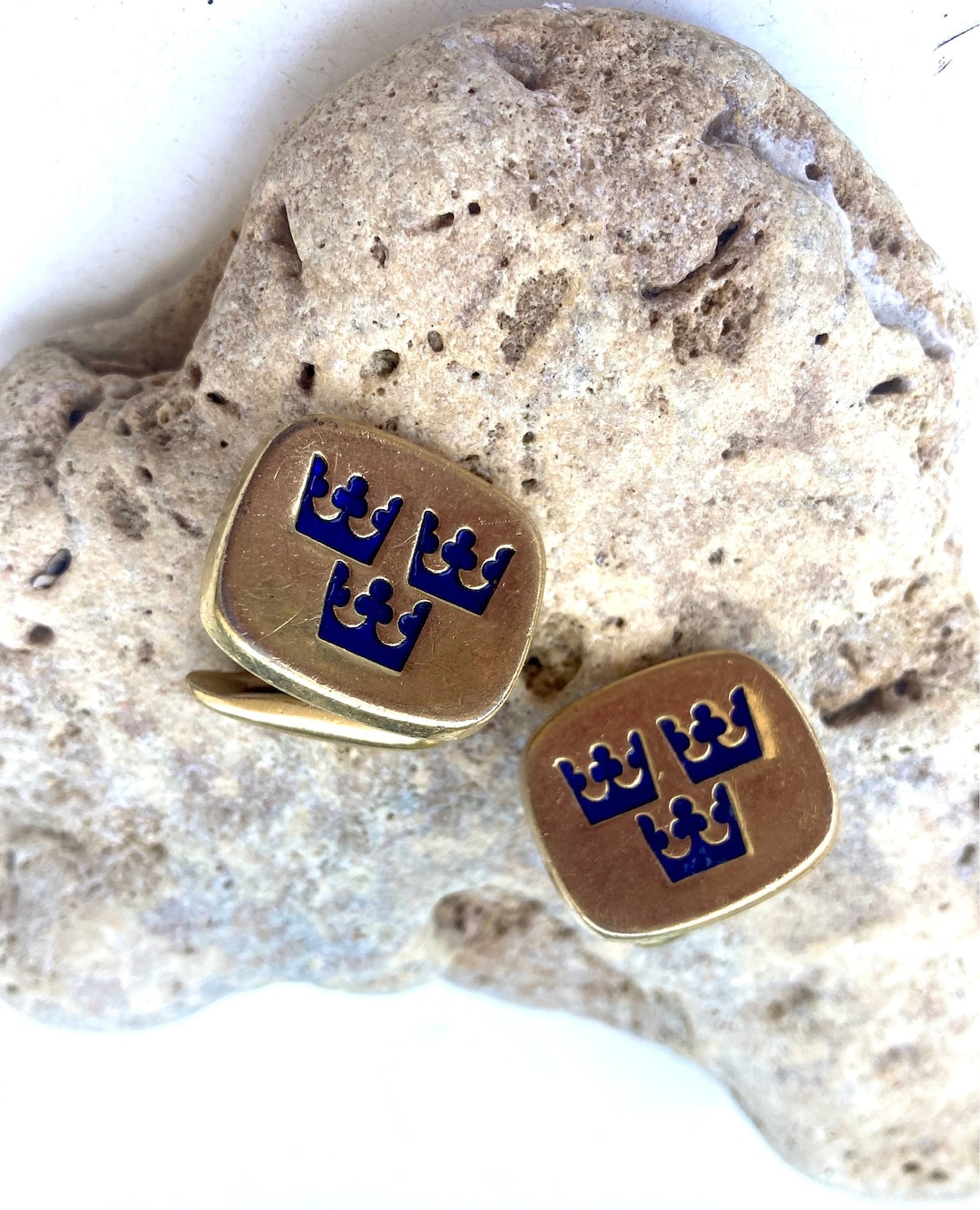Vintage Three Crowns Sporrong and Co Cufflinks - Etsy