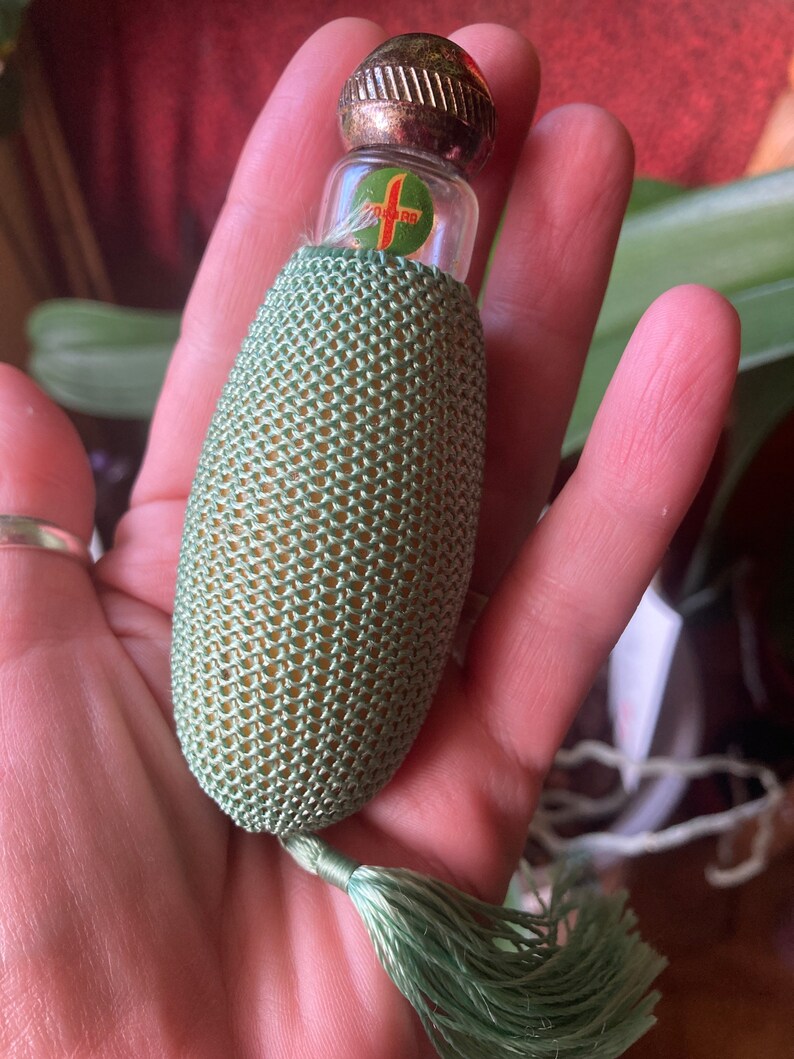 Vintage Green Bora Parfum Bottle Atomizer - Etsy
