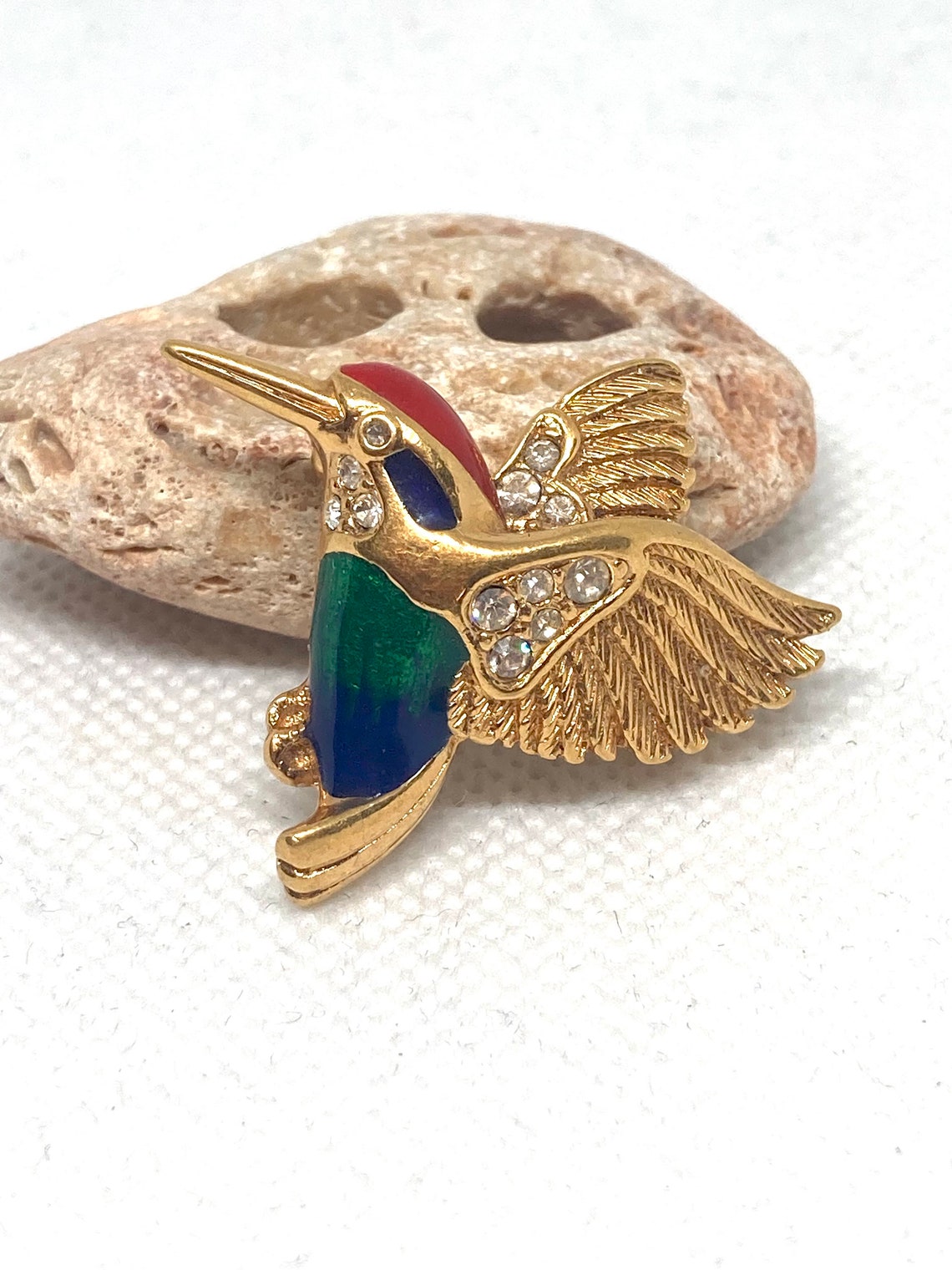 Vintage Atwood and Sawyer Hummingbird Brooch, Pin - Etsy