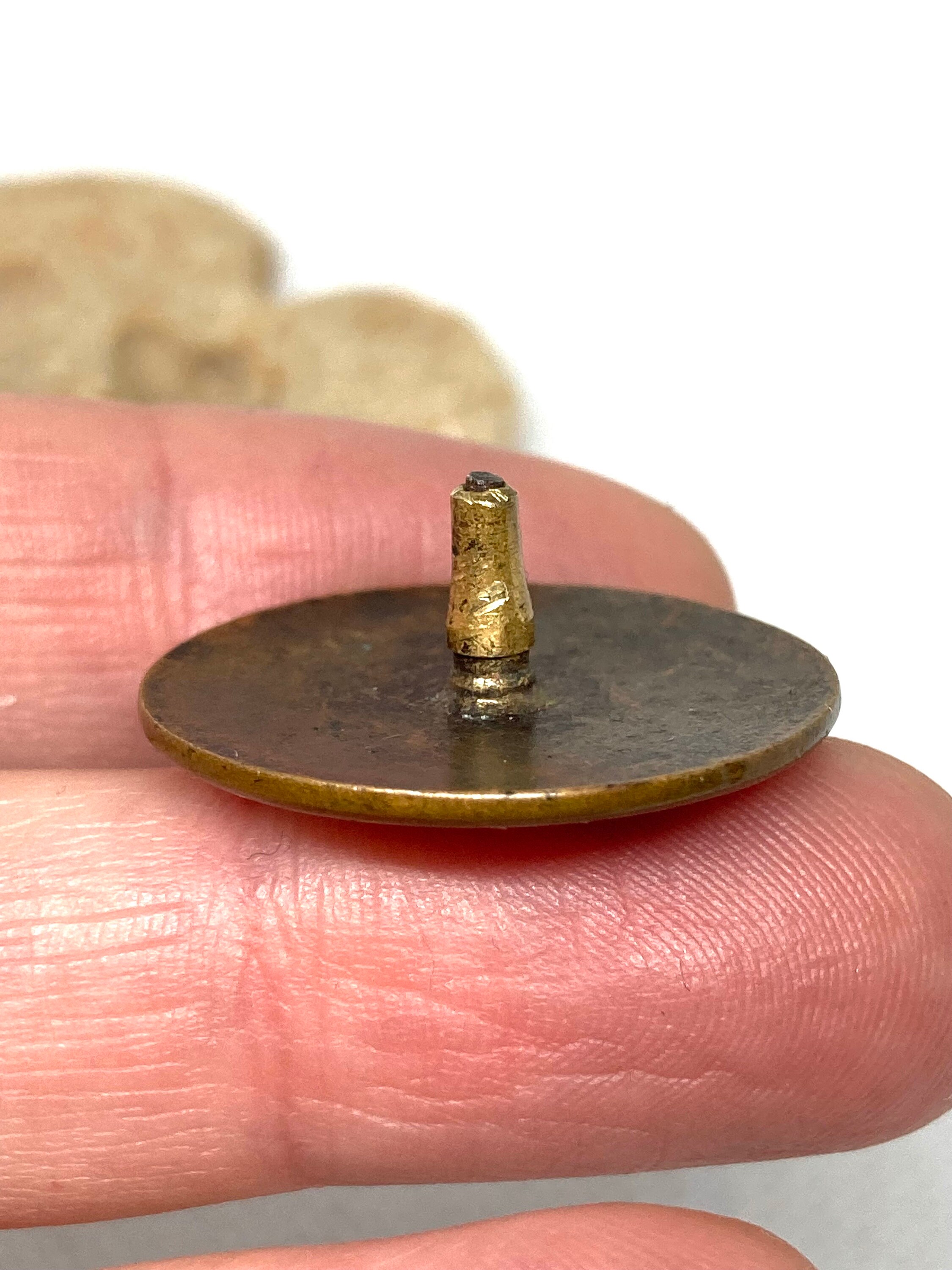 Vintage Porcelain Button With Rose - Etsy