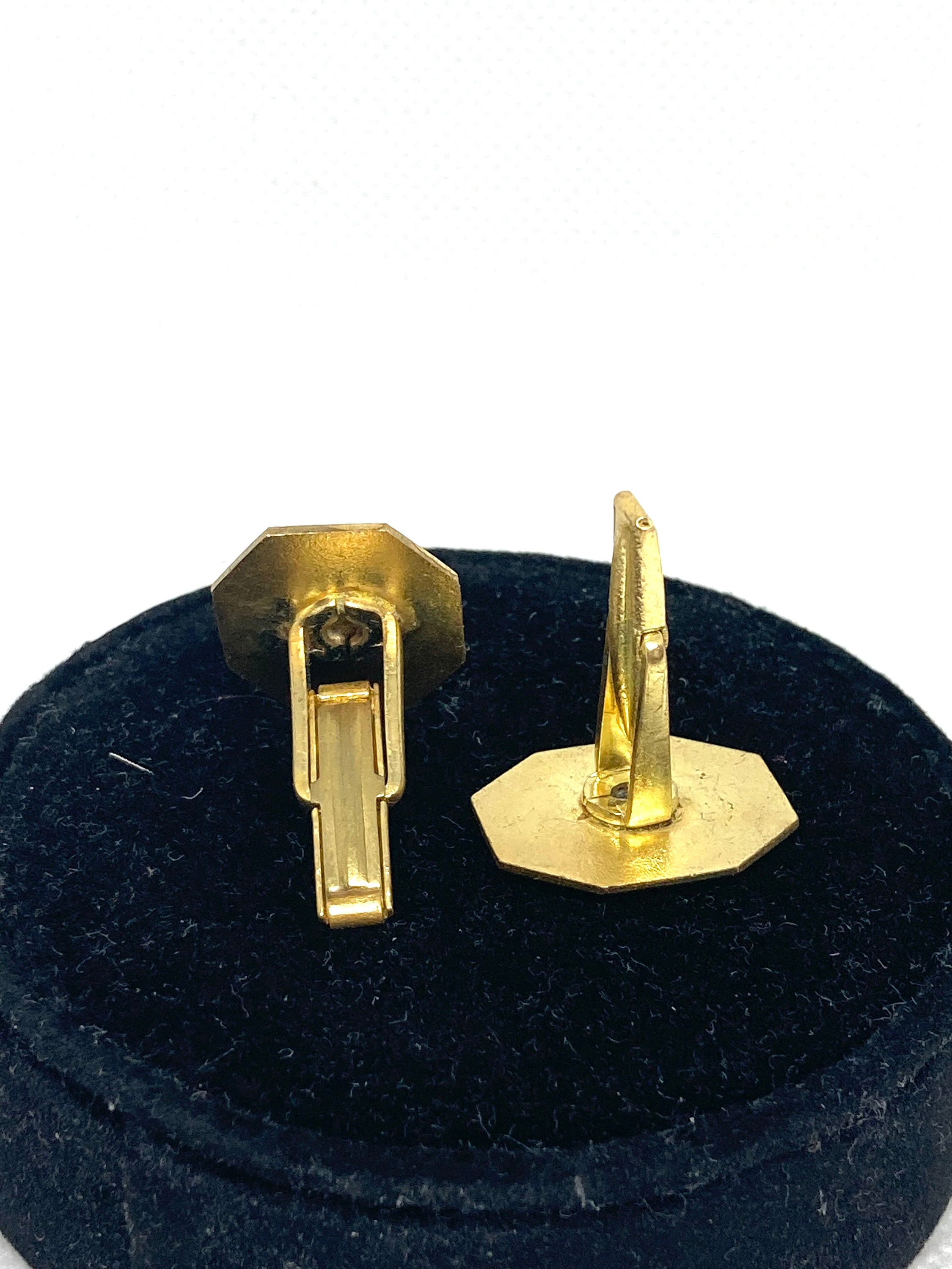 Vintage Octagon Brass Woman Face Cufflinks - Etsy