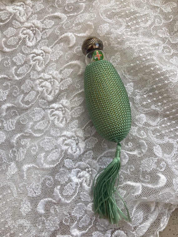 Vintage Green Bora Parfum Bottle Atomizer - Etsy