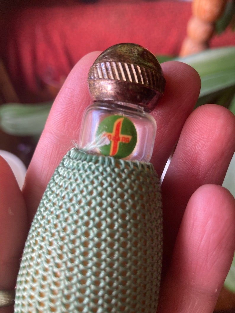 Vintage Green Bora Parfum Bottle Atomizer - Etsy