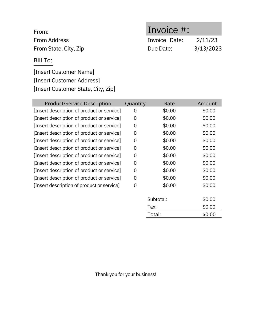 Modèle de facture Modèle de facture Google Sheets Modèle - Etsy France