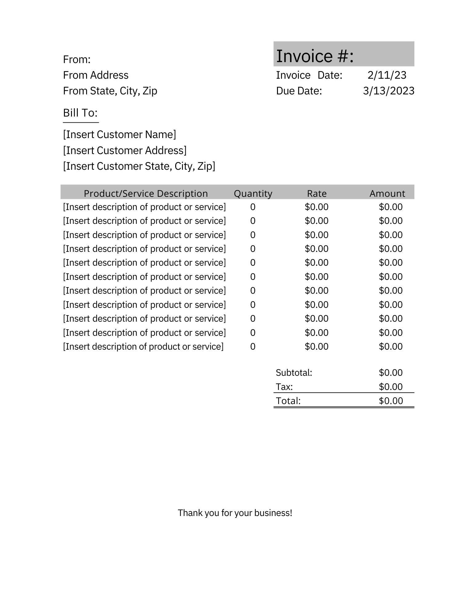 Modèle de facture Modèle de facture Google Sheets Modèle - Etsy France