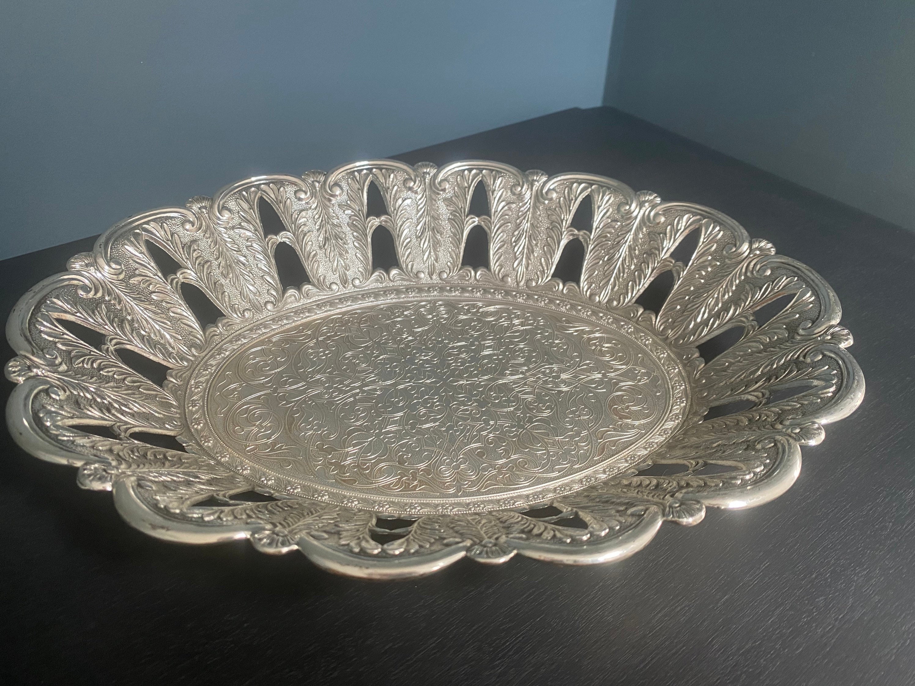 Vintage Waiters Butler Serving Dish Solid Silver Plate - Etsy