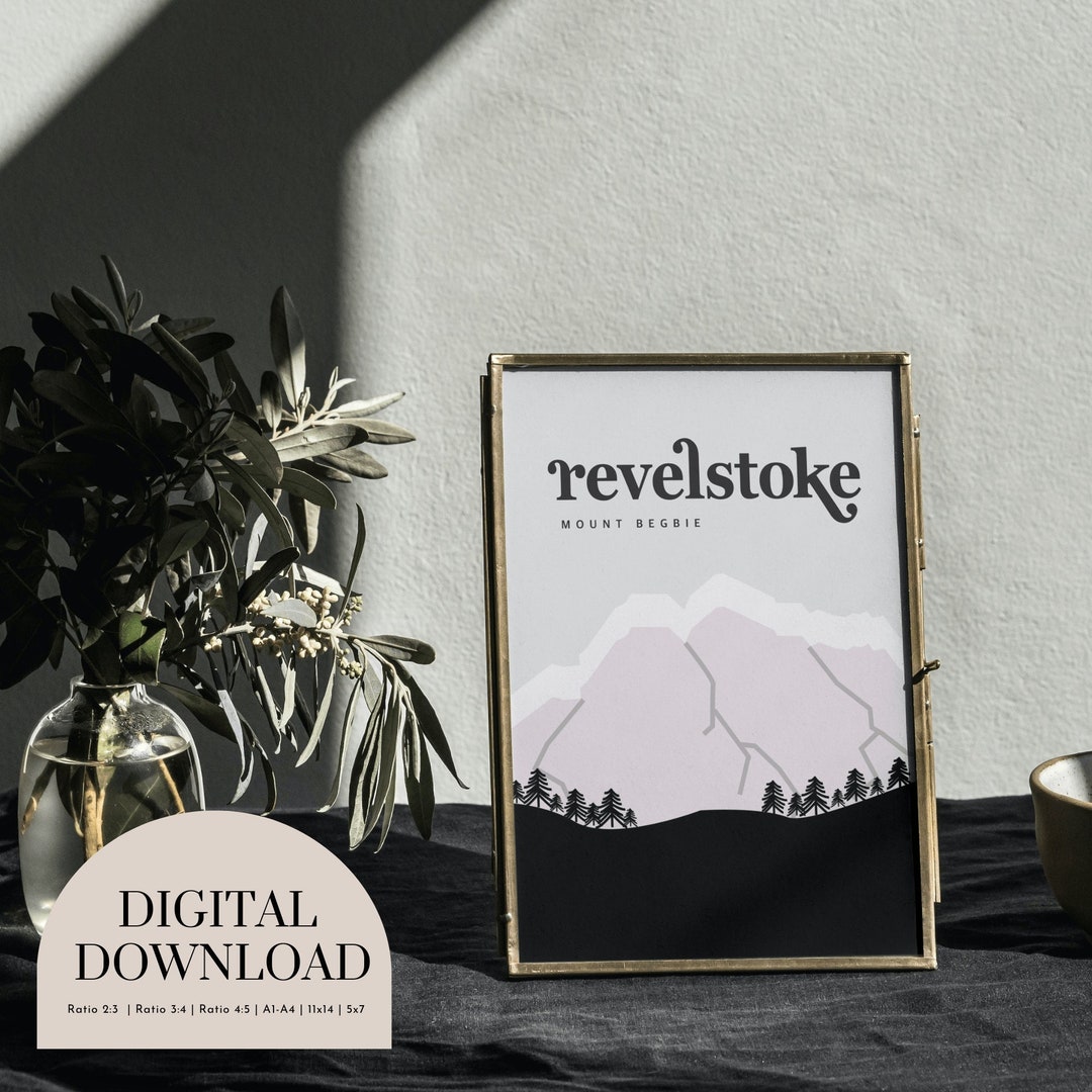 Revelstoke | Mount Begbie | Art Print **DIGITAL DOWNLOAD** (multiple ...