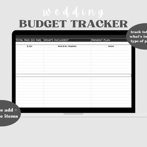 Wedding Budget Spreadsheet, Wedding Budget Tracker, Wedding Organizer ...