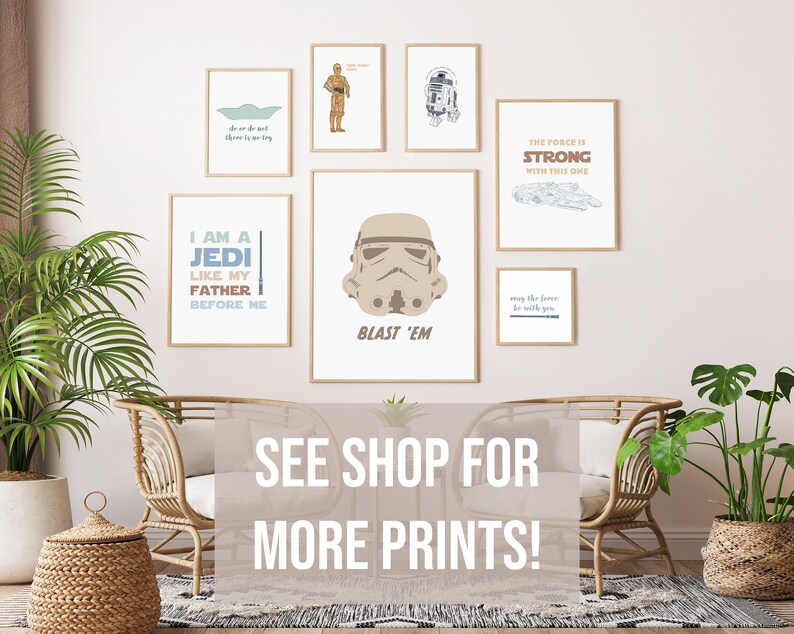 Boho Star Wars Millennium Falcon Print, Kids Room Decor (digital ...