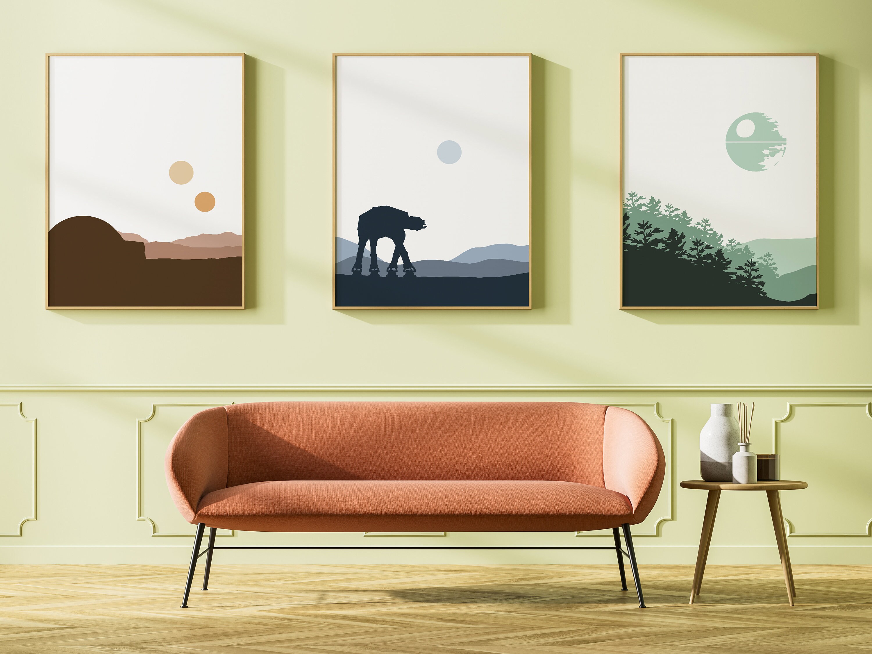Minimalist Star Wars Inspired Prints Trilogy Series: Tatooine - Etsy