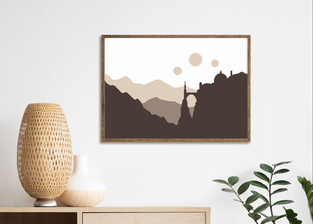 Minimalist Star Wars Inspired Prints Trilogy Series: Bespin, Naboo ...