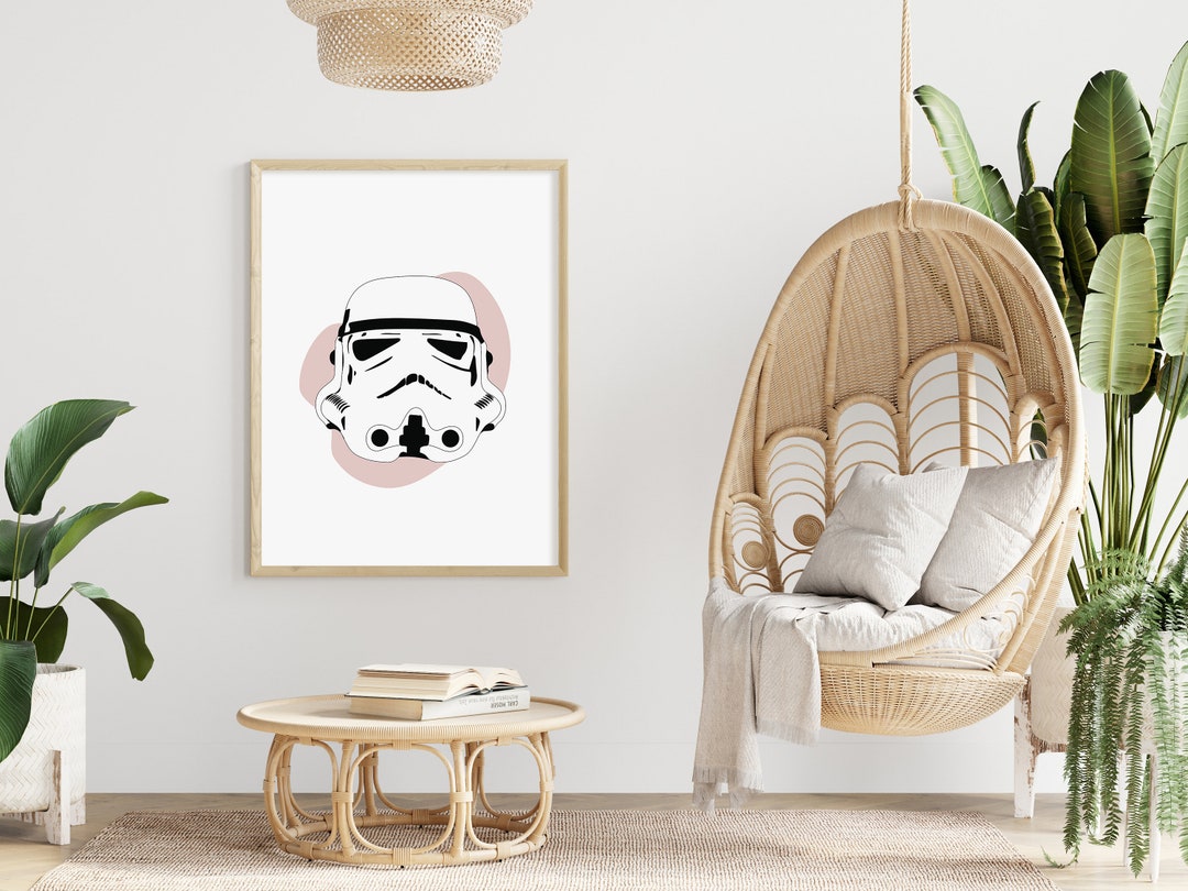 Pink Stormtrooper Art Print, Star Wars Inspired Home Decor (digital ...
