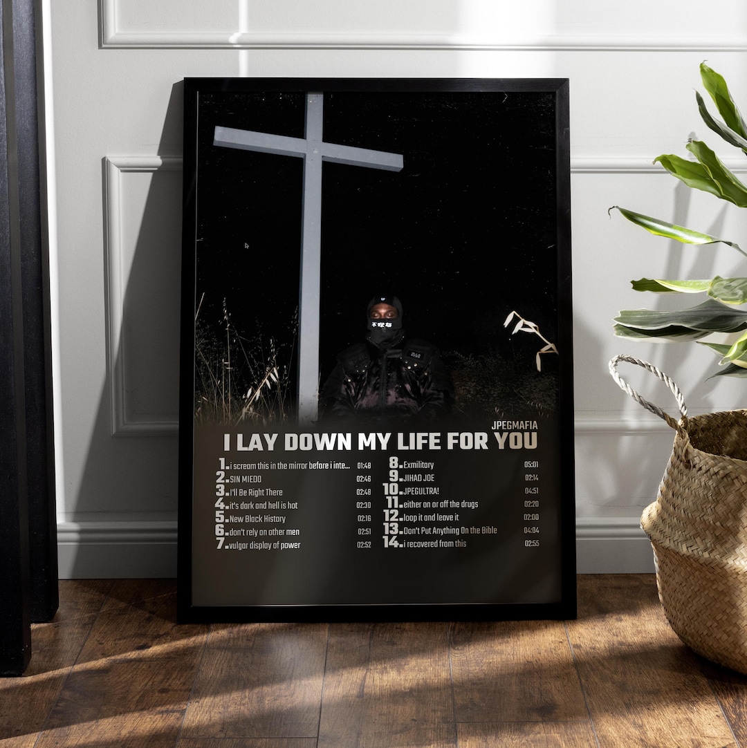 Jpegmafia - I Lay Down My Life for You Album Cover Poster - Etsy