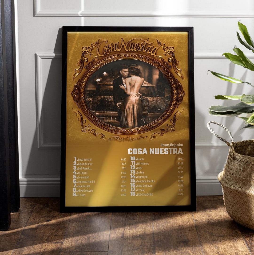 Rauw Alejandro - Cosa Nuestra Album Cover Poster - Etsy
