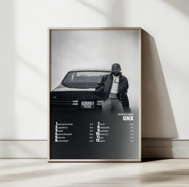 Kendrick Lamar GNX Album Cover Poster - Etsy