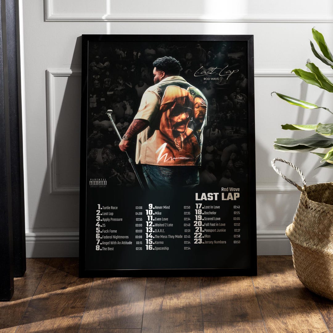 Rod Wave - Last Lap Album Cover Poster - Etsy