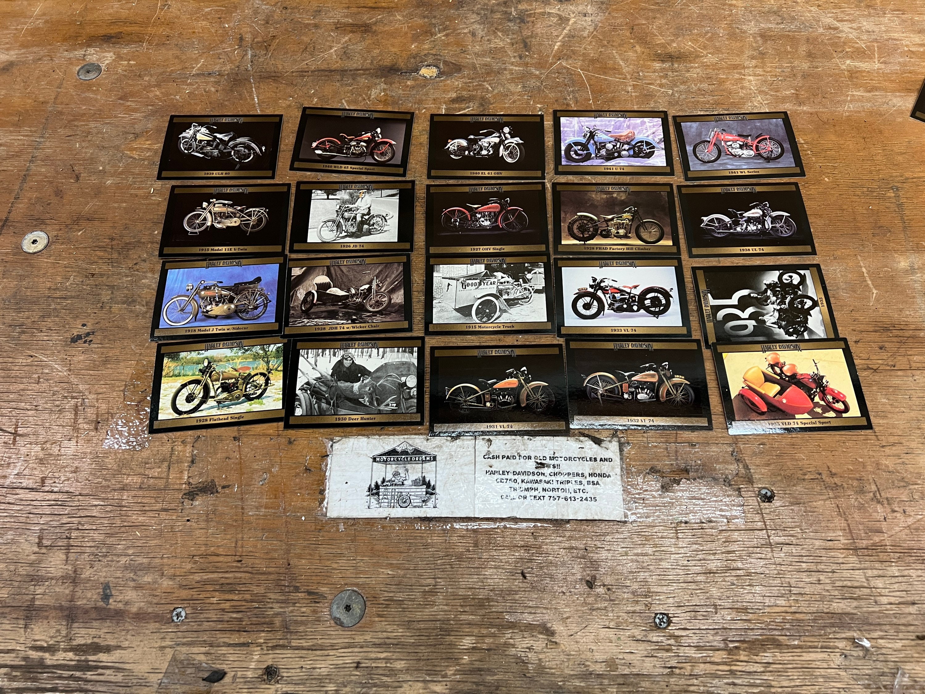 Harley-davidson Collectors Series Trading Cards - Etsy