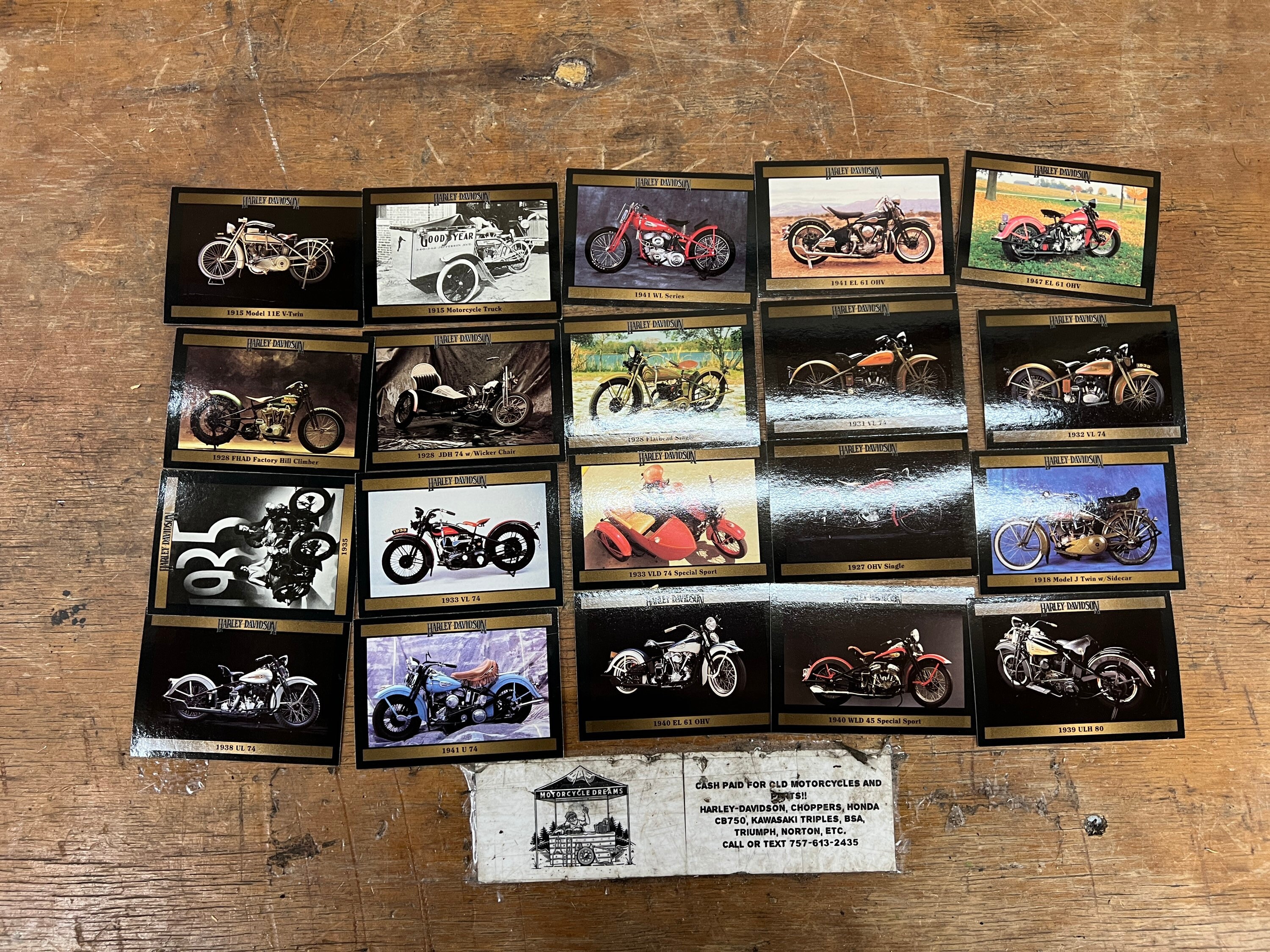 Harley-davidson Collectors Series Trading Cards - Etsy