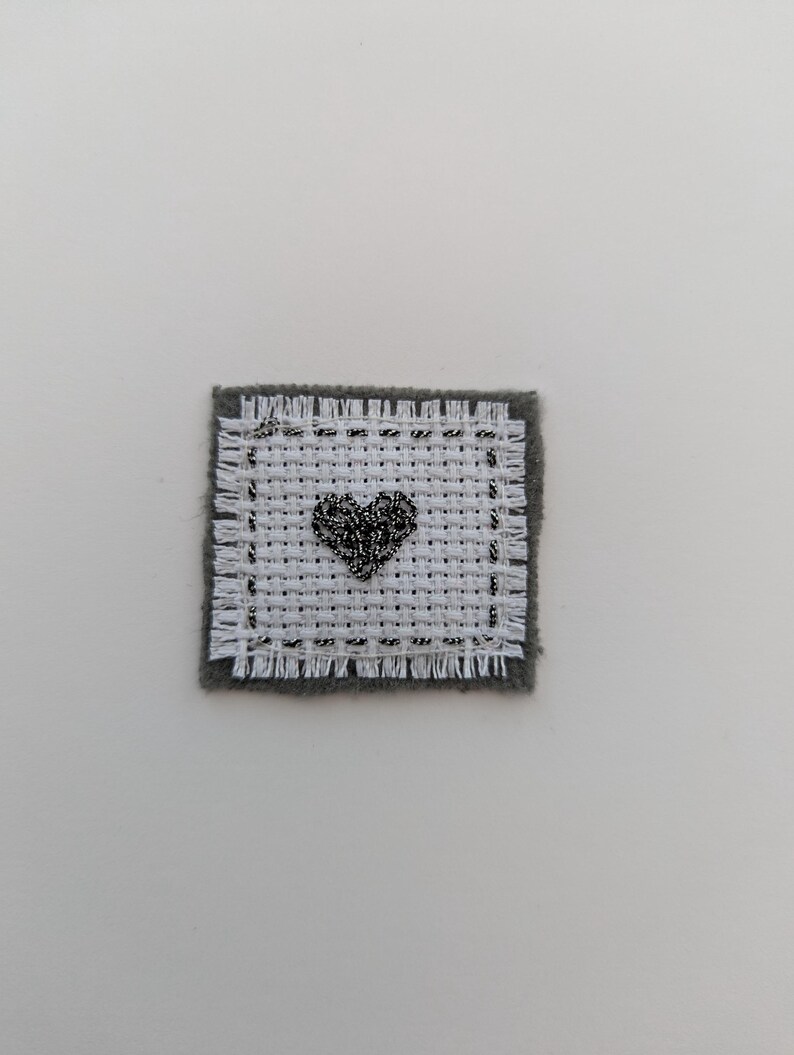 Handmade Embroidered Heart Cross-stitch Card - Etsy UK