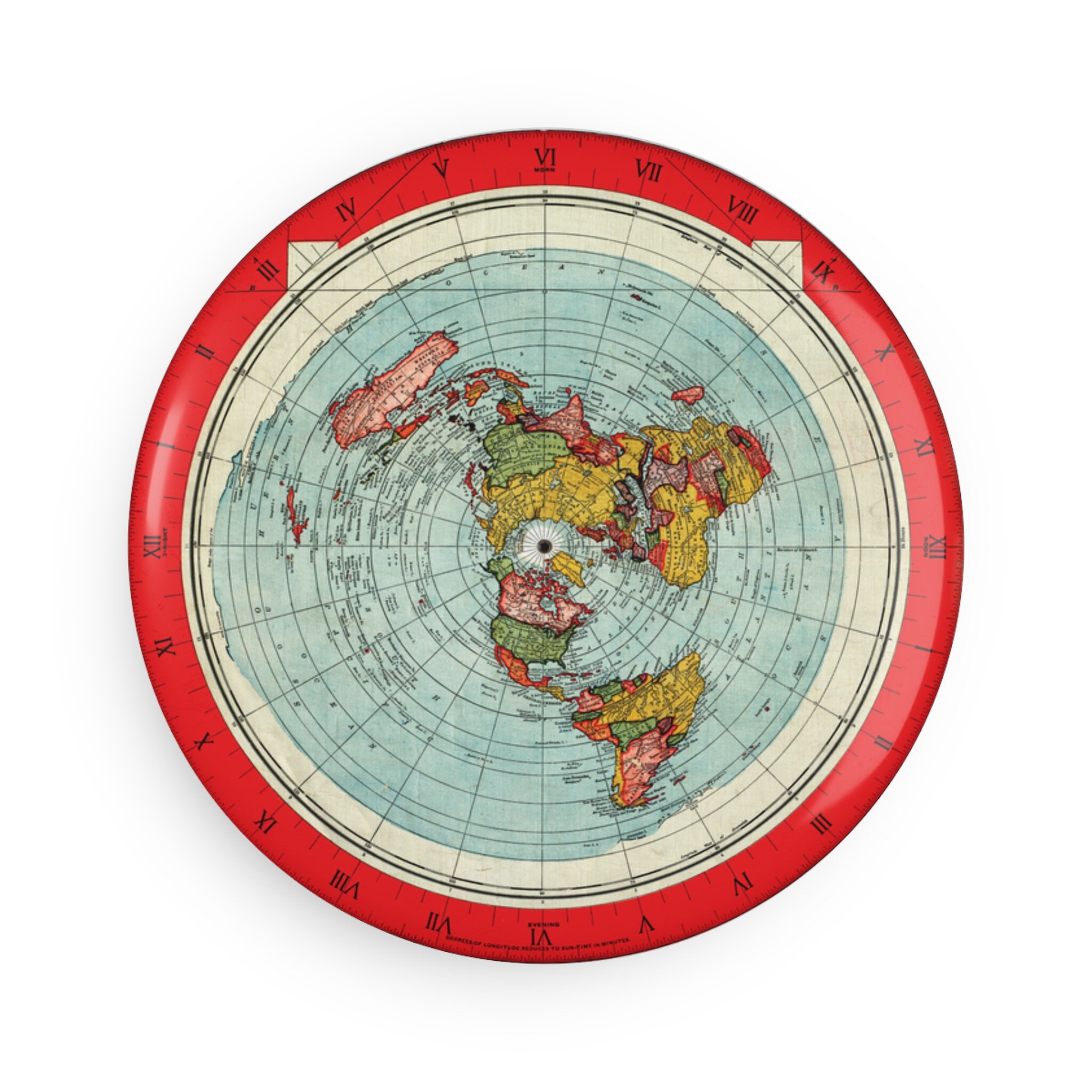 Gleason Round Map Magnet - Etsy