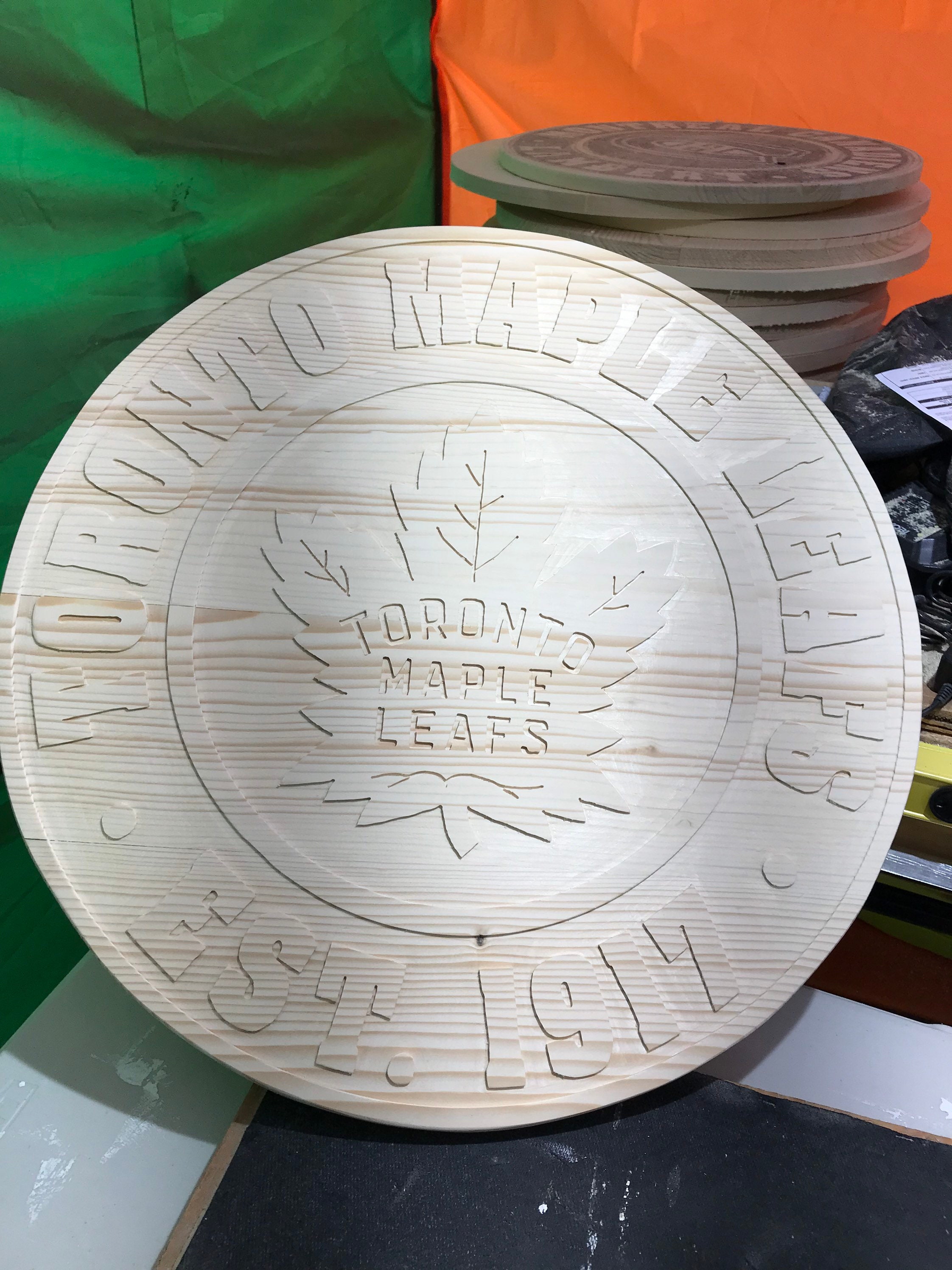 Custom Made to Order Hand Carved 20 Toronto Maple Leafs Wood - Etsy Canada