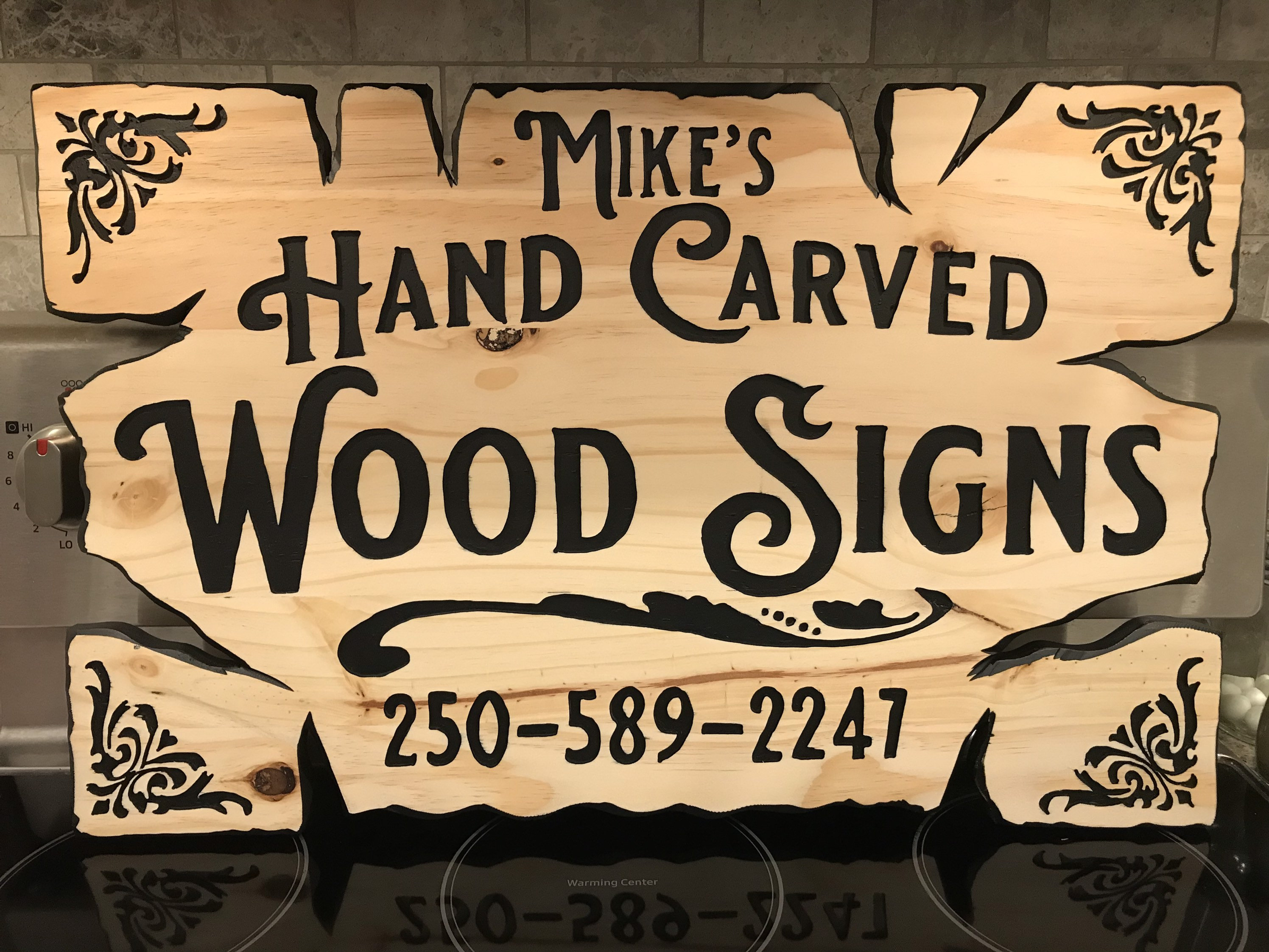 Hand Carved Wood Signs Custom Wood Carved Small Company Business Signs