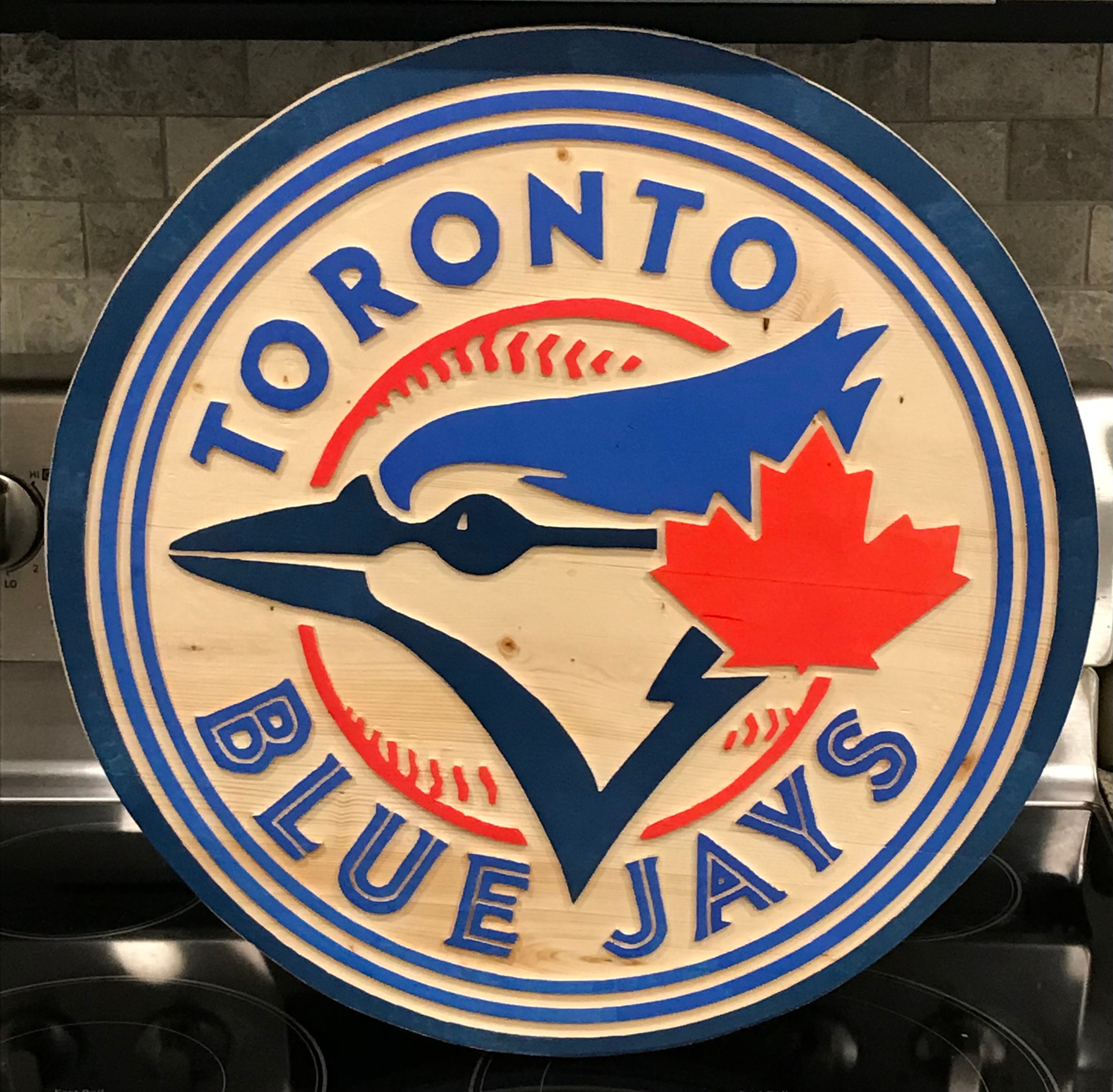 Custom Made Hand Carved Toronto Blue Jays 20” Wood Sign - Etsy Canada