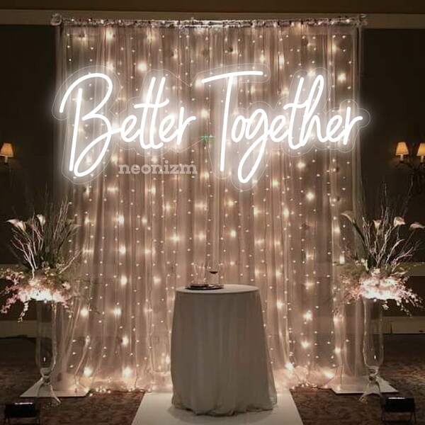 Better Together Sign Led - Etsy