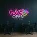 Gelato Open Neon Sign – LED Window Light for Gelato Shop, Ice Cream ...