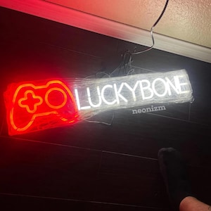 Custom Gamer Tag Neon Sign: Game Room Decor, Custom Gamer Neon Sign ...