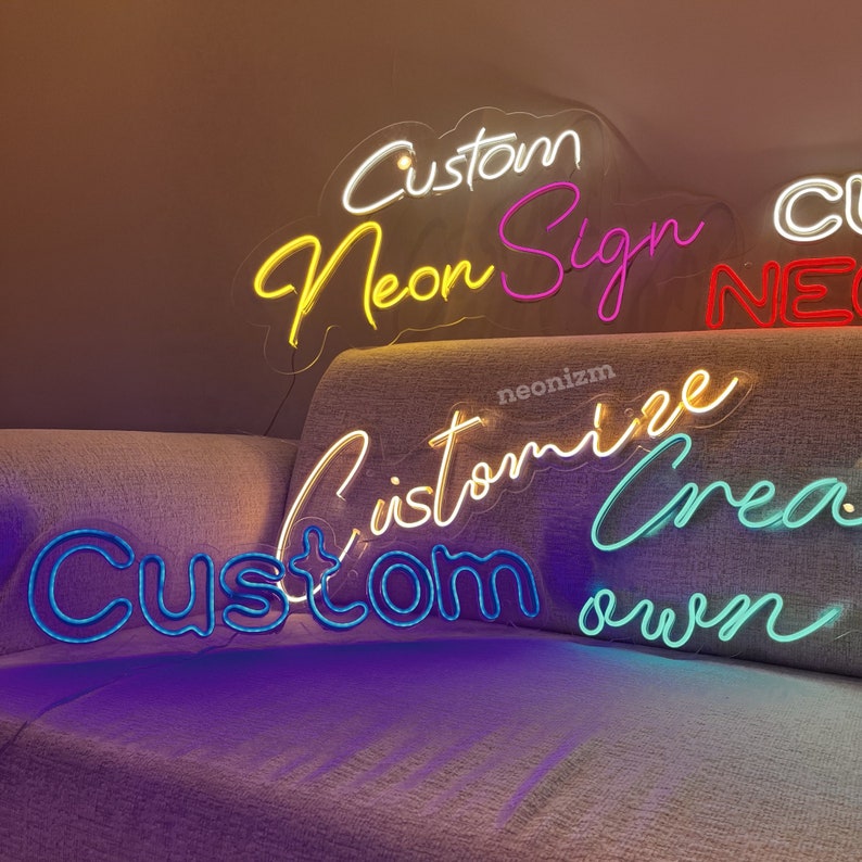 Custom Neon Sign – Personalized LED Neon Light Wall Decor – Customized ...