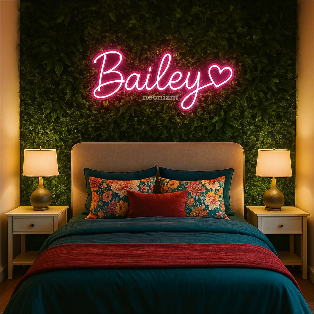 Kids Name Neon Sign – Custom LED Name Light for Nursery, Bedroom Wall ...