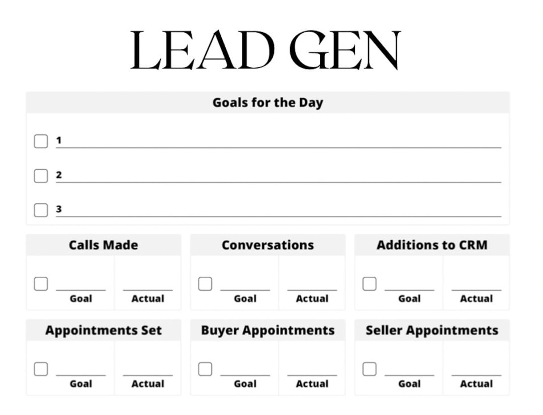 Lead Generation Tracker - Etsy