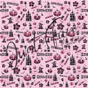 HALLOWEEN PINK SEAMLESS Digital Files for Pattern, Vinyl, Printable ...