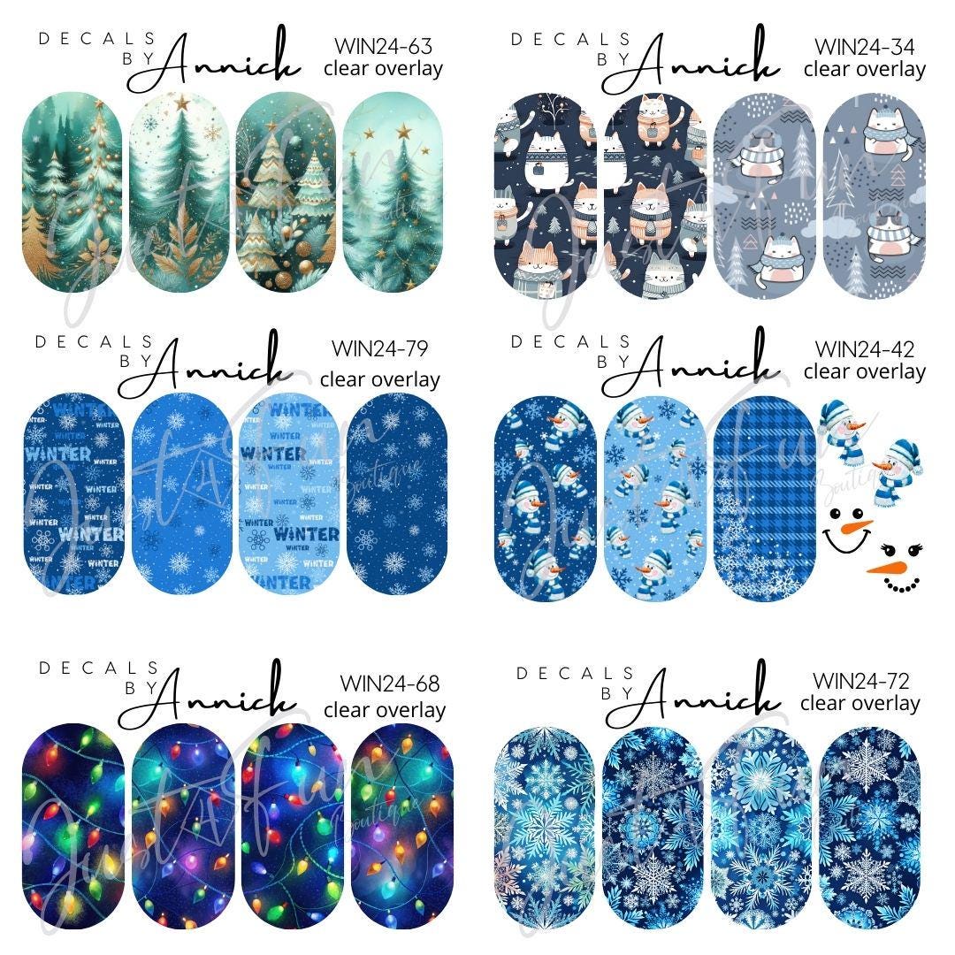 WINTER and CHRISTMAS Water Transfer Decals, Christmas Landscape ...
