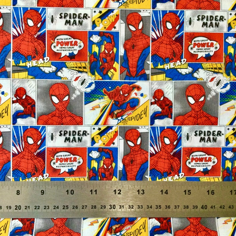 Spiderman Character Fabric - Etsy