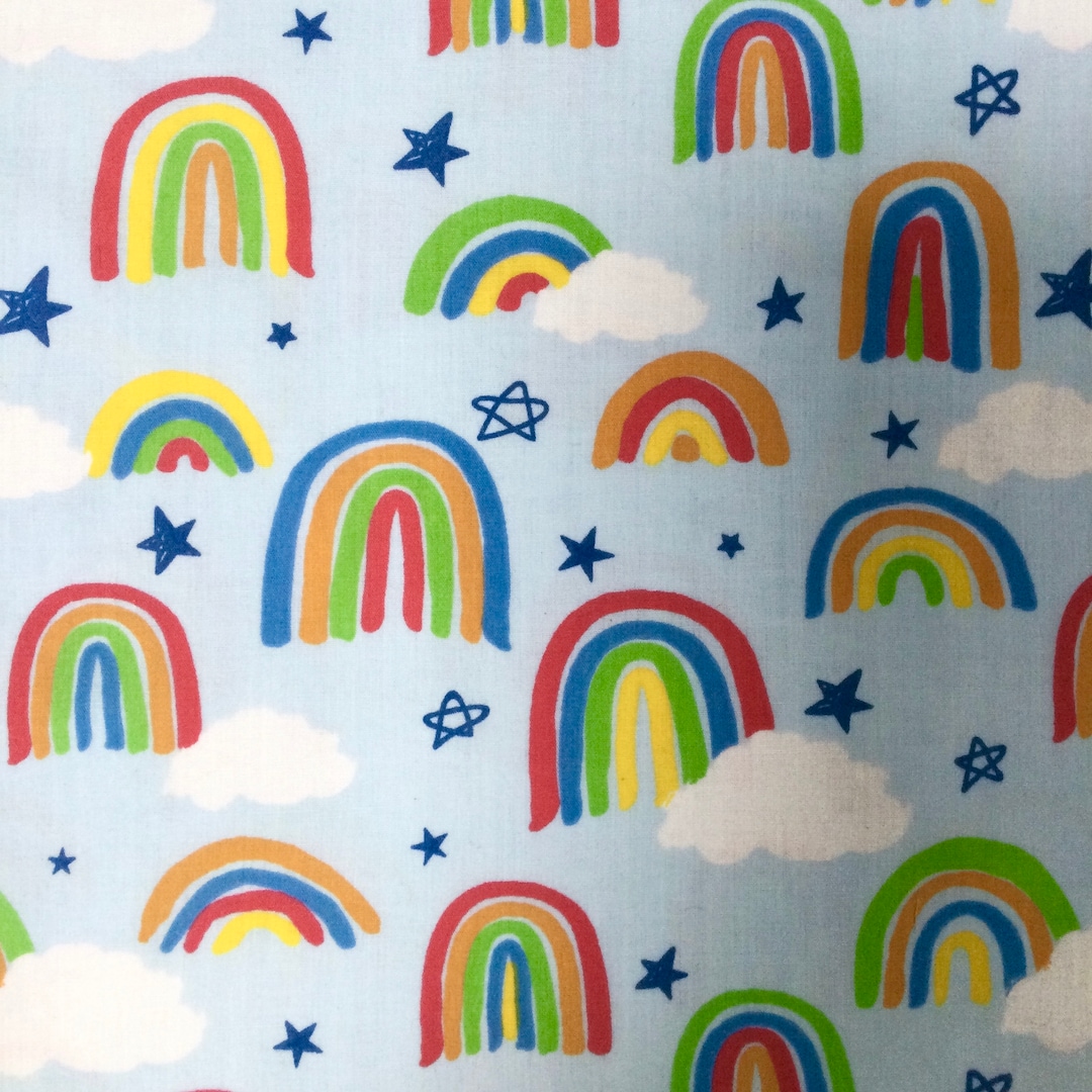 Rainbow Fabric - Etsy