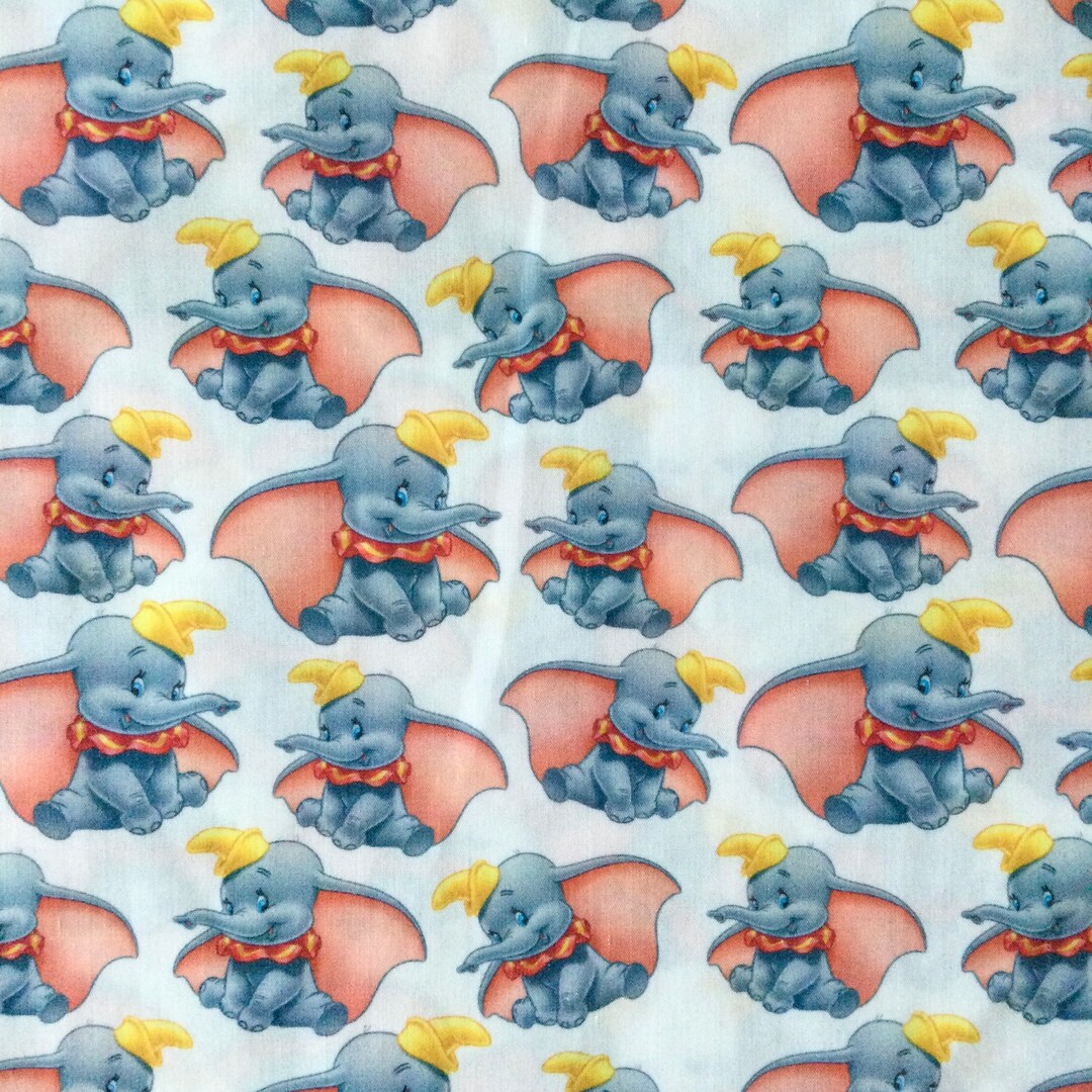 Offcut Dumbo Character Fabric - Etsy