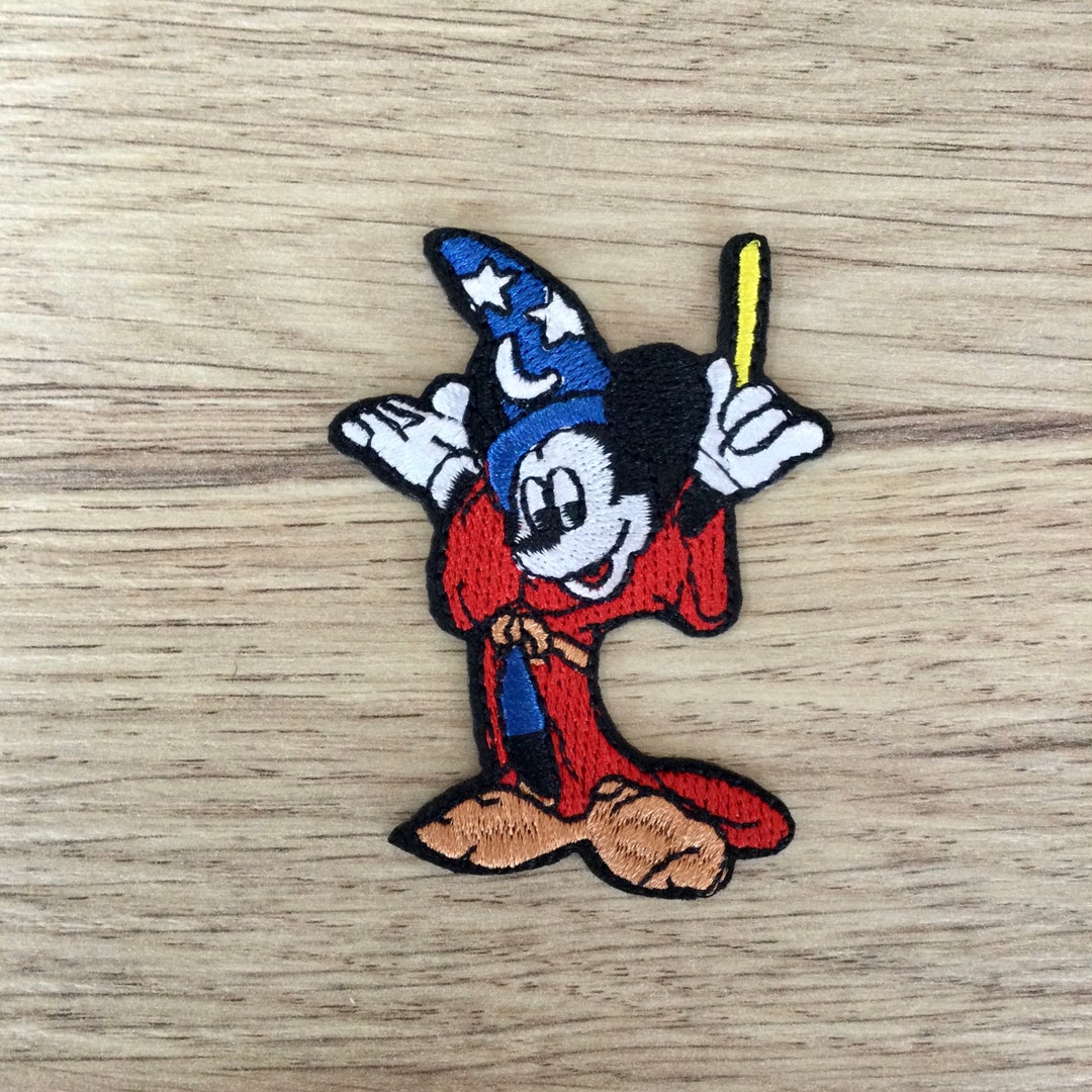 Sorcerer Mickey Embroidered Patch - Etsy