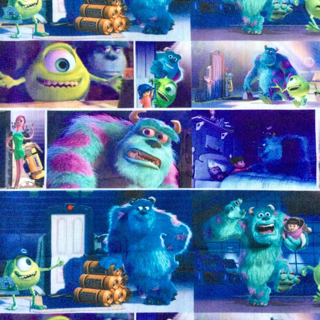 Monsters Inc Character Fabric - Etsy