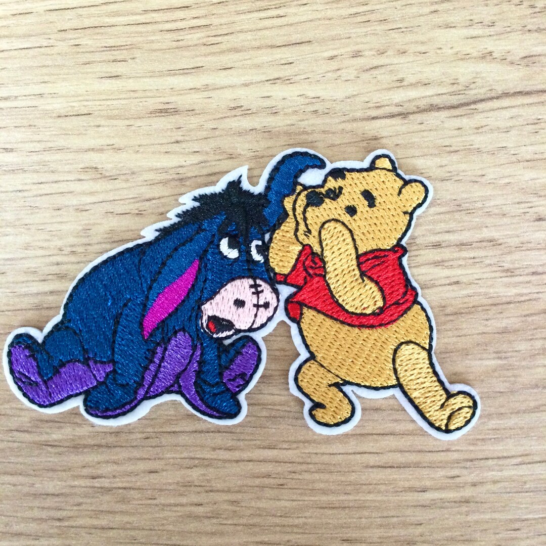 Winnie and Eeyore Embroidered Patch - Etsy