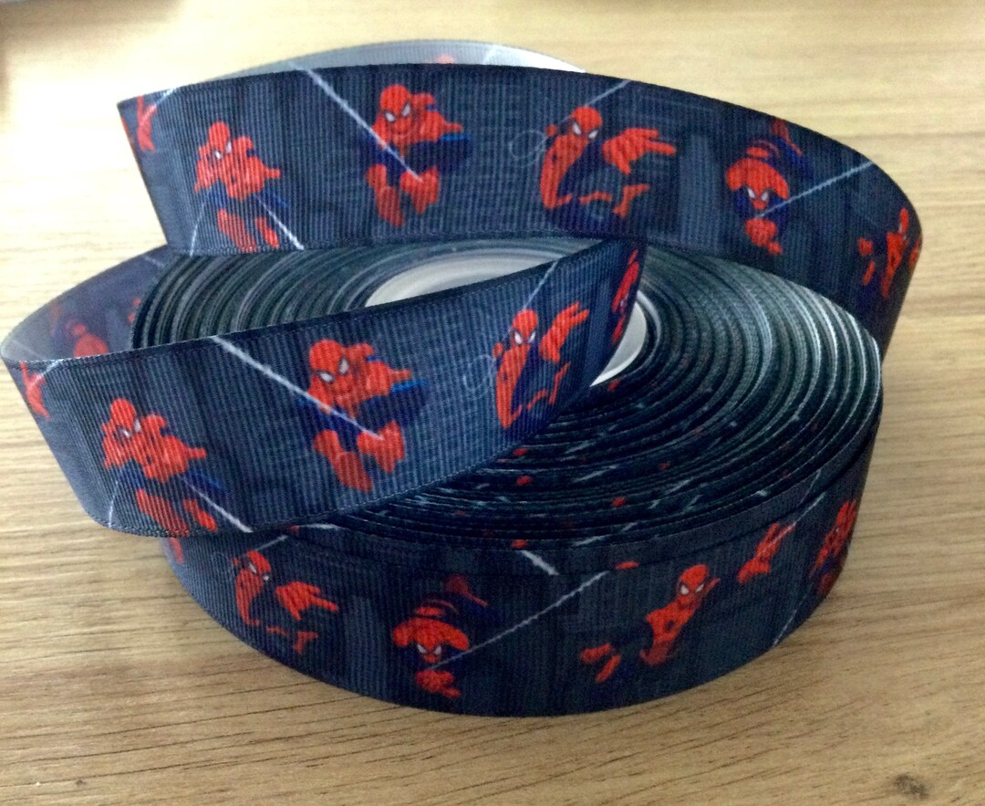 Spiderman Grosgrain Character Ribbon - Etsy