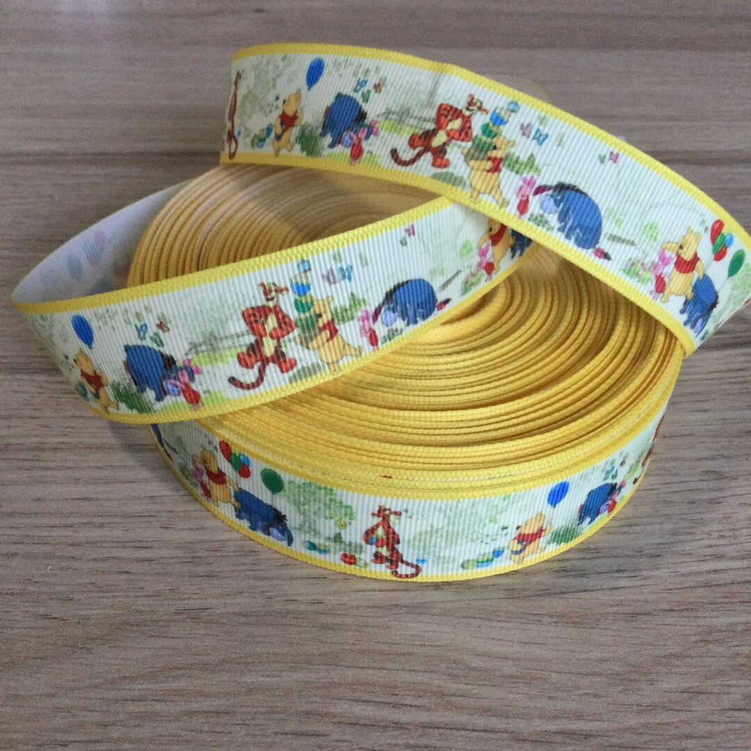 Winnie the Pooh Grosgrain Character Ribbon by the Yard - Etsy