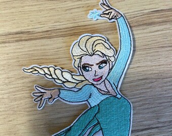 Elsa Frozen Embroidered Iron on Applique Patch Crafts - Etsy