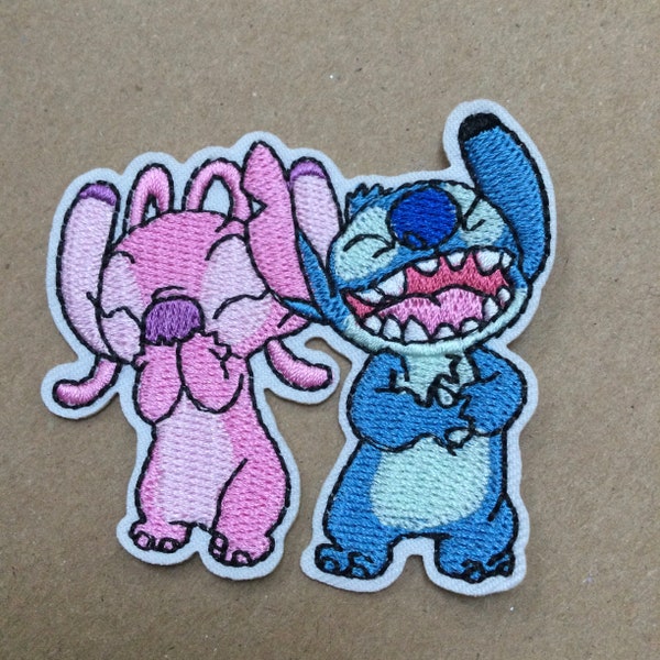 Stitch and Angel Patch - Etsy