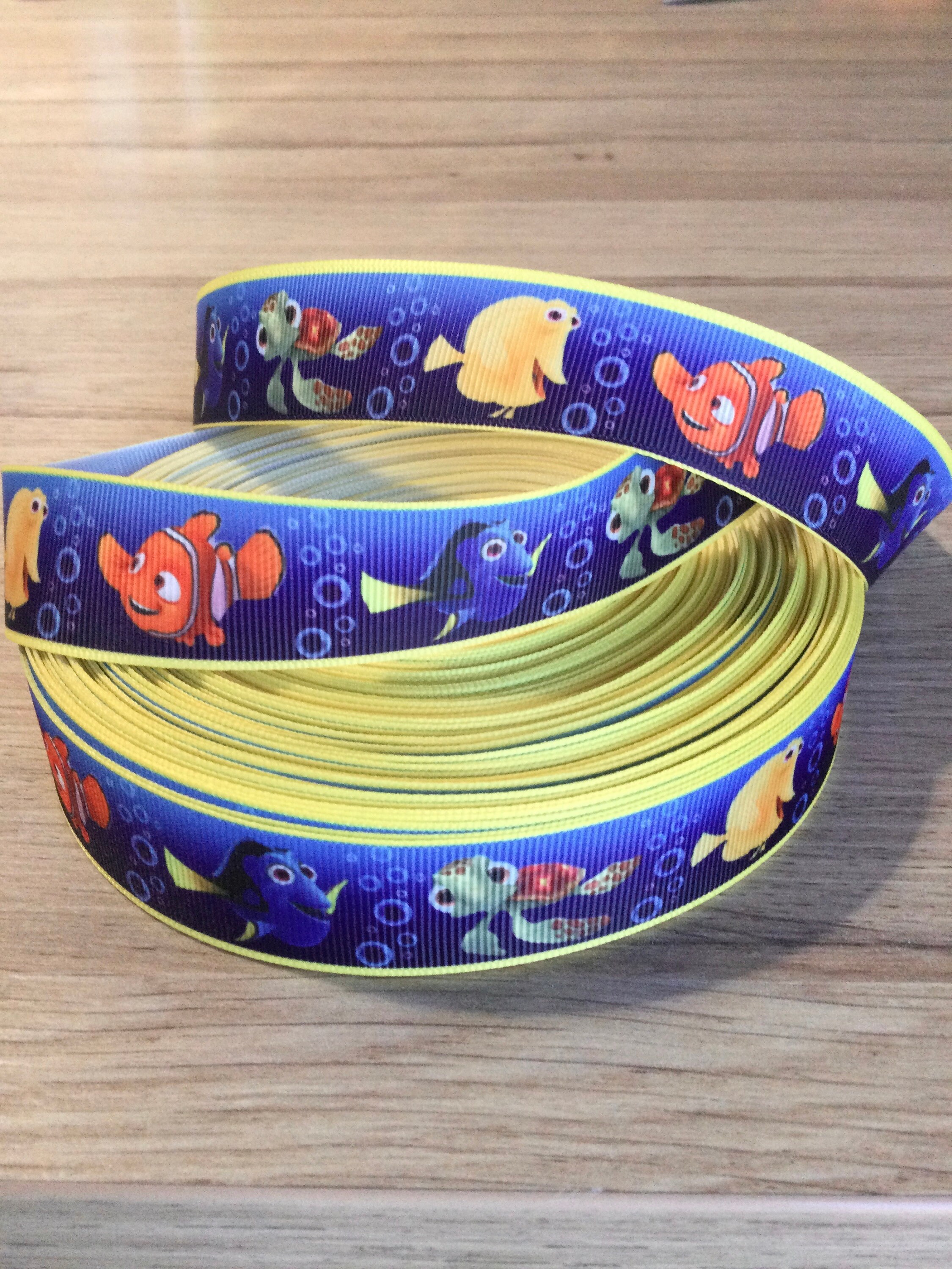 Nemo Grosgrain Character Ribbon by the Yard | Etsy