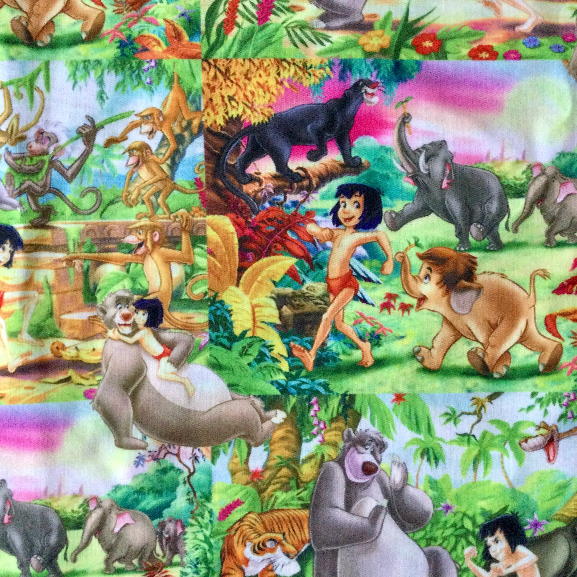 Jungle Book Character Fabric | Etsy