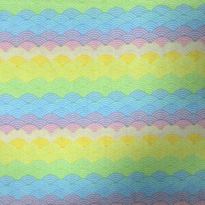 Pastel Rainbow Scallop Fabric - Etsy